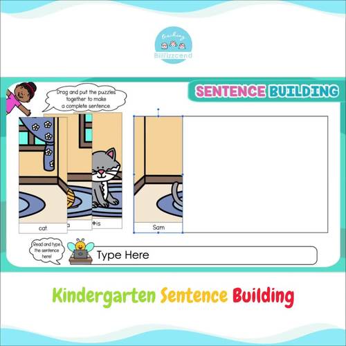 Kindergarten Sentence Building The Bundle by Teaching Biilfizzcend