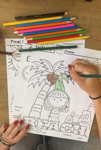 Articulation Coloring Sheets | Summer | Speech Therapy by Speech with ...
