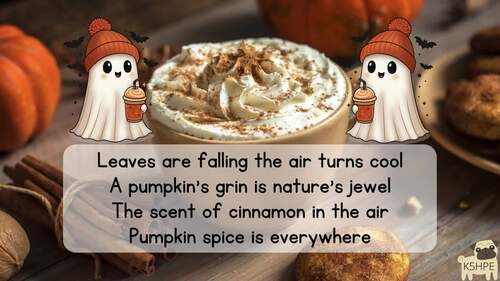 Music: Pumpkin Spice Choir Song Classroom Songs Reading Lyrics Sing-along