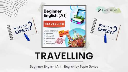 Travelling | Travel Vocabulary | Beginner ESL/ELL for Teens & Adults (A1)
