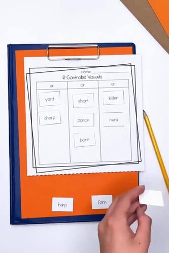 Vowel Team Word Sorts | Cut and Glue Word Work Activities by Ryse And Teach