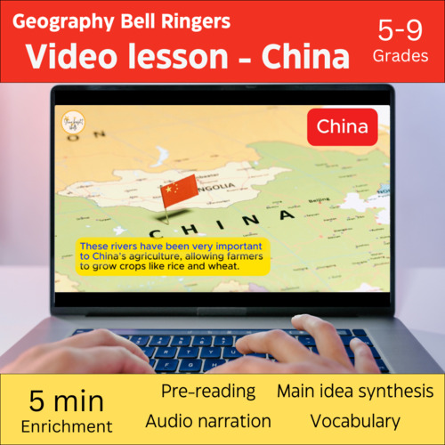 Geography bell ringer video (4 min) - China - Middle school | TPT