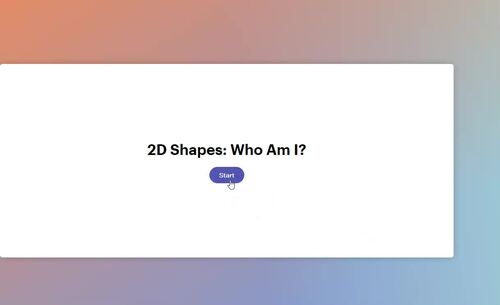 2D Shapes Vocabulary Who Am I Color by Number Worksheet with Easel ...