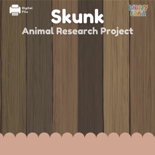 Skunk Life Cycle Activity | Nocturnal Mammal Research Project ...