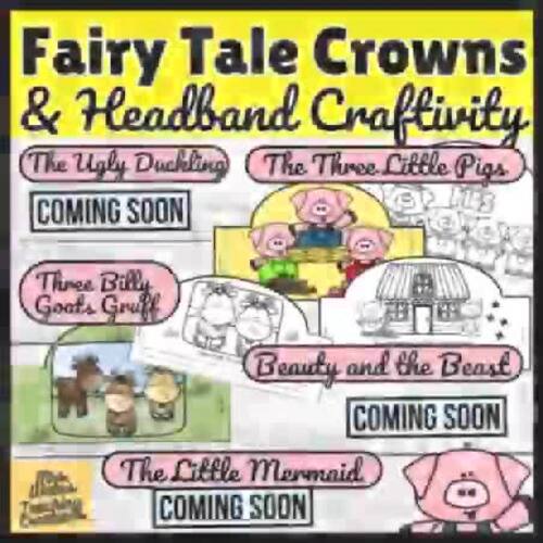 Book Characters & Folktale Crown Crafts Bundle | Fun Fairy Tale ...