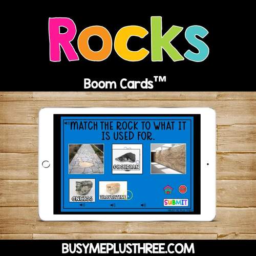 Rocks BOOM CARDS™ Digital Learning Game for Primary Students | TPT