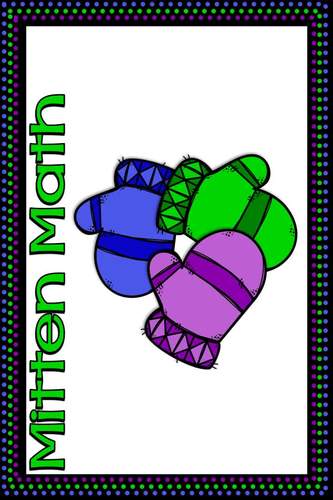 NUMBER SENSE ACTIVITY 1-20 Mitten Math Center Subitizing Numeracy