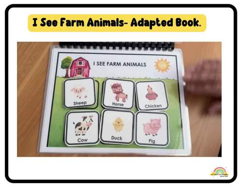 Adapted Book- Farm Animals by ALL ABOUT THE TEACHING | TPT