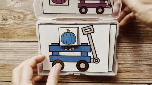 October Literacy & Math Activity Task Cards-Preschool, Kindergarten ...