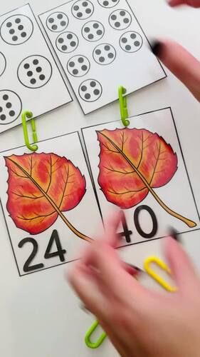 Fall Hands On Math Centers by loveandlessons | TPT
