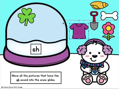 Winter Digraphs for Google Slides™ by A Sunny Day in First Grade