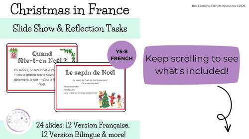 French Christmas Traditions | Noël en France Slideshow & Activities