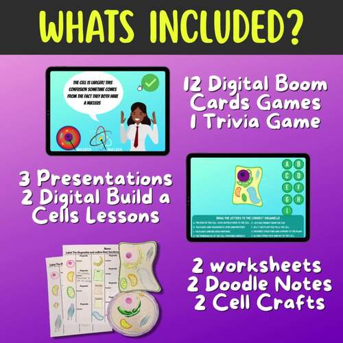 Animal and Plant Cell Unit Plan | Lessons Activities Digital Games ...