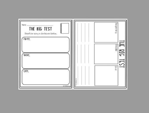 The Big Test Book Companion Activities | Big Test Jitters Standardized ...