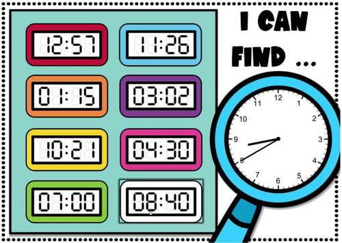Telling Time to the Nearest Minute Hunt Digital Math Boom Cards | TPT