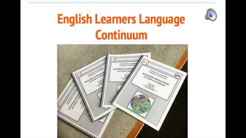The English Learners Language Continuum (Speaking Production) by Anyone ...