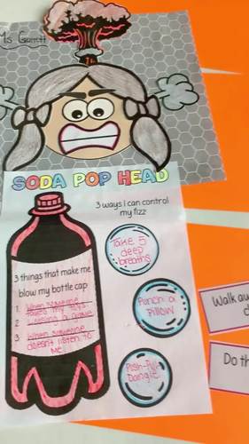 Soda Pop Head Activities & Craft (Controlling Anger) by The Preppy Pencil