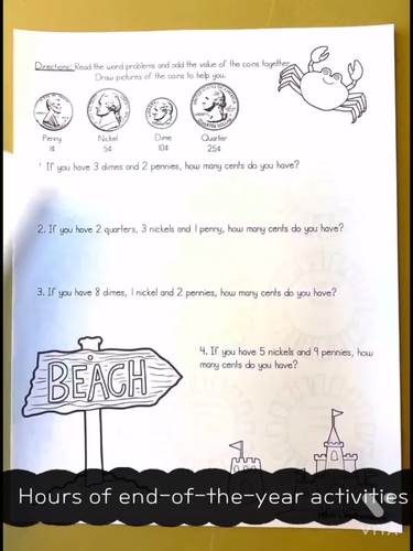 End of the Year 2nd Grade Math Review Packet for Summer by Mitch's ...
