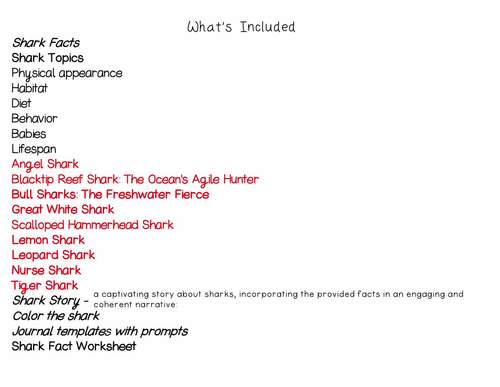 All About Sharks by Teacher Trish | TPT