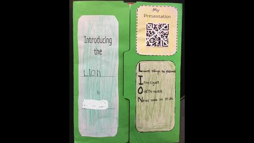 Animal Research Report/ File Folder by B Alarcon | TPT