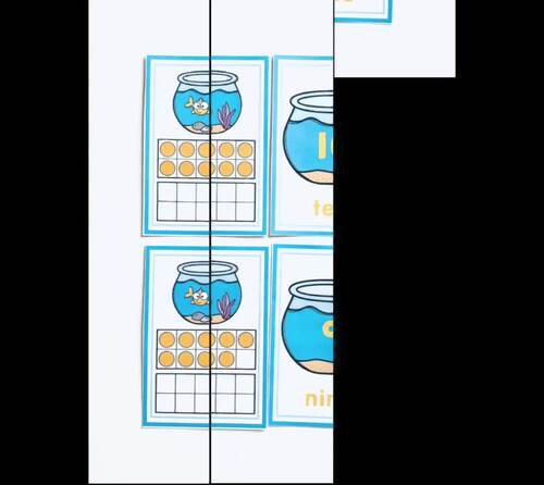 Fishbowl Fun Number Counting Mats, Task Cards, Playdoh by Beaded Ink