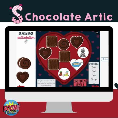 Valentine's Day S Box of Chocolates Digital Resources for Articulation