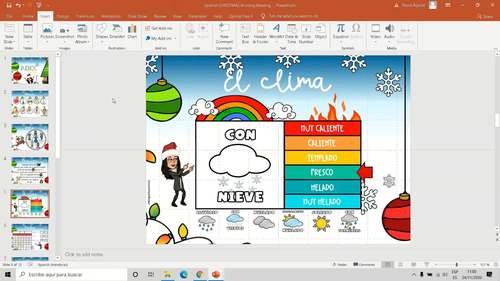 SPANISH Morning Meeting - Christmas/Winter Bitmoji by Bilingual Teacher ...