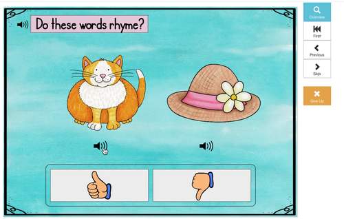 Distance Learning Rhyming Words BOOM CARDS by Teaching Literacy | TpT