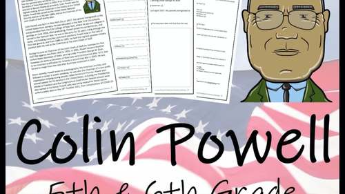 Colin Powell Close Reading Comprehension Activities | 5th Grade & 6th Grade