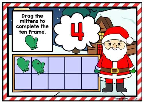 Santa Ten Frames - Boom Cards - Digital - Distance Learning by Bethany ...