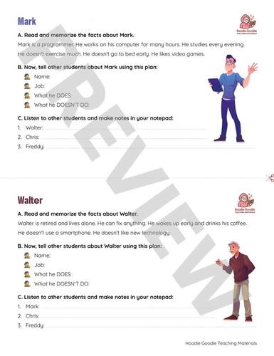 Grammar Detective Agency – Present Simple Positives and Negatives No ...