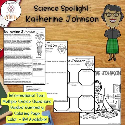 Katherine Johnson - Scientist of the Week/Month Black Bio Science ...