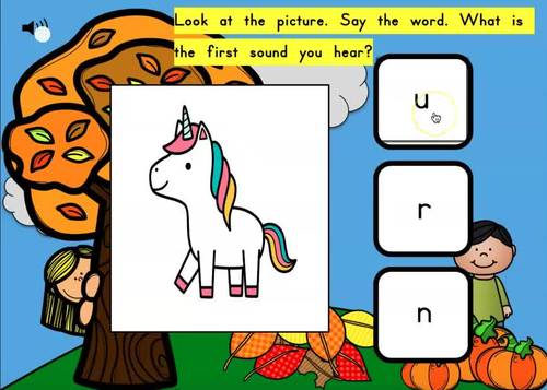 Phonics Game Initial Sounds Boom Cards by Suburban Teacher | TPT