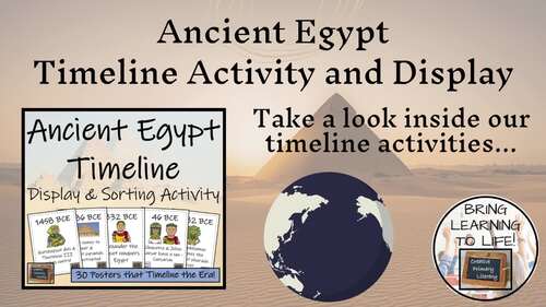 Ancient Egypt Timeline | Sorting & Research Activity with Display