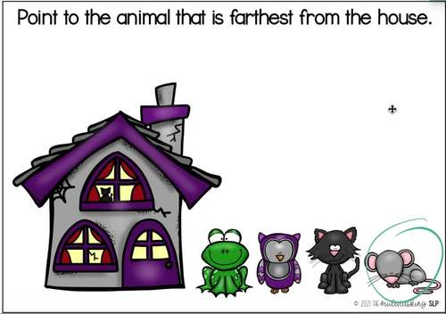 Halloween Basic Concepts | Speech Therapy | Boom Cards™ & Printable