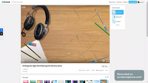 Sight Word Matching Pairs - Memory Game by Readyteacher | TPT