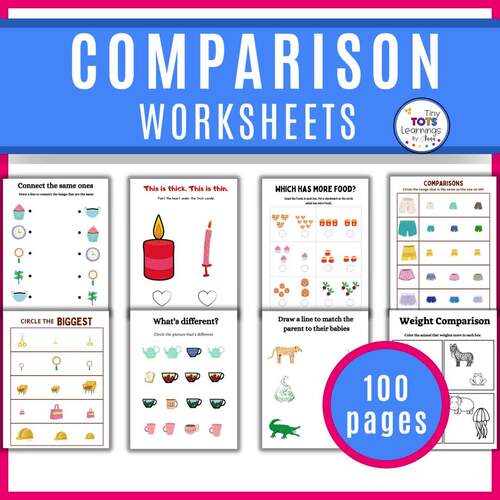 Preschool Comparing Measurement Weight Size Length Worksheet | More ...