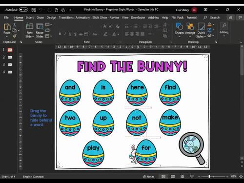 Pre-K Sight Words | Easter Digital Hide & Seek – Easter Bunny by Play ...