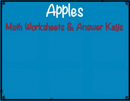 Apple Themed First Grade ELA and Math Worksheets | TPT