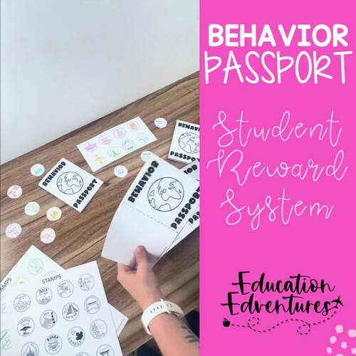 Behavior Passport Student Reward System - Back to School Classroom ...