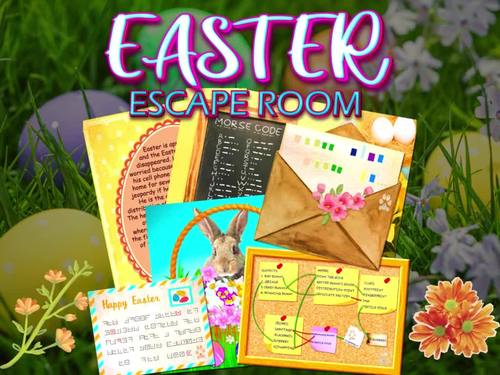 EASTER Escape Room Kit Adults Teenagers Printable Games DIY bunny ...