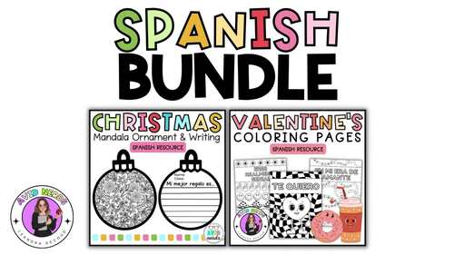 Spanish Fun Writing Crafts and Activities Bundle by AVID Nerds | TPT