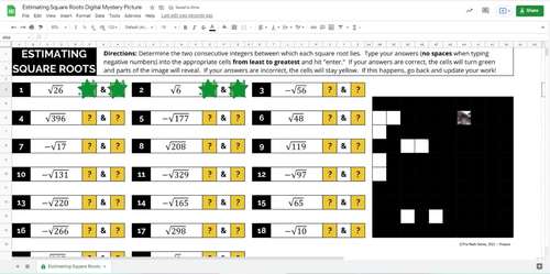 Estimating Square Roots Digital Activity by The Math Series | TPT