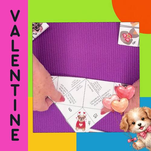 Valentine Origami Riddler (Cootie Catcher) & BONUS Teaching pages