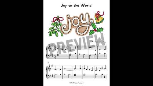 Joy to the World Piano Recital Sheet Music - Easy Christmas Score