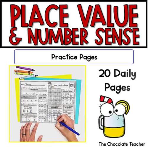 Place Value Worksheets First Grade Number Sense Activities Daily Math ...