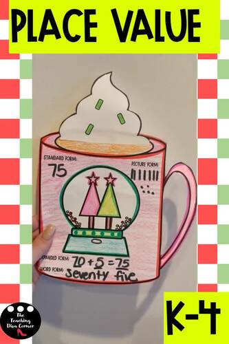 Holiday Math Place Value Craft by The Teaching Diva Corner | TPT