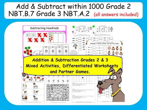 Add & Subtract within 1000 Grade 2 NBT.B.7 Grade 3 NBT.A.2 | TPT