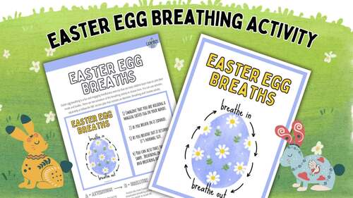 Easter Egg Mindful Breathing Printable Activity Kit for Kids | Tracing ...
