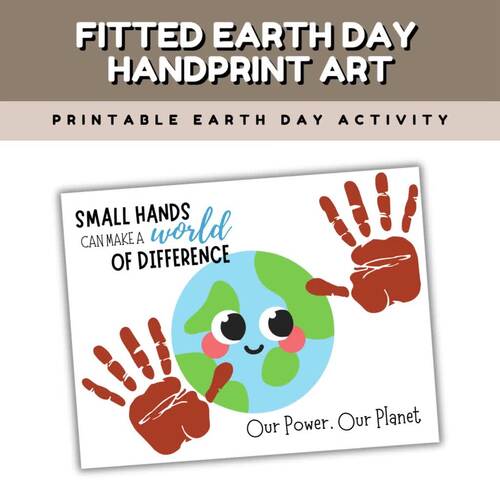Earth Day Handprint Craft Printable, Preschool Reduce Reuse Recycle ...